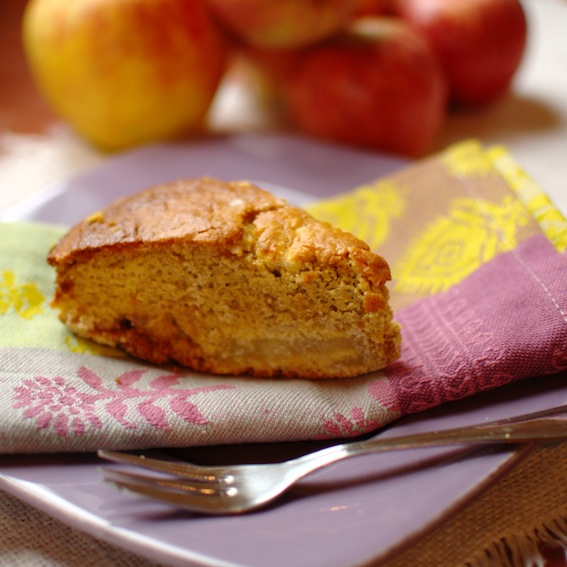 Spelt apple cake and discomfiting headwear | The Healthy Epicurean