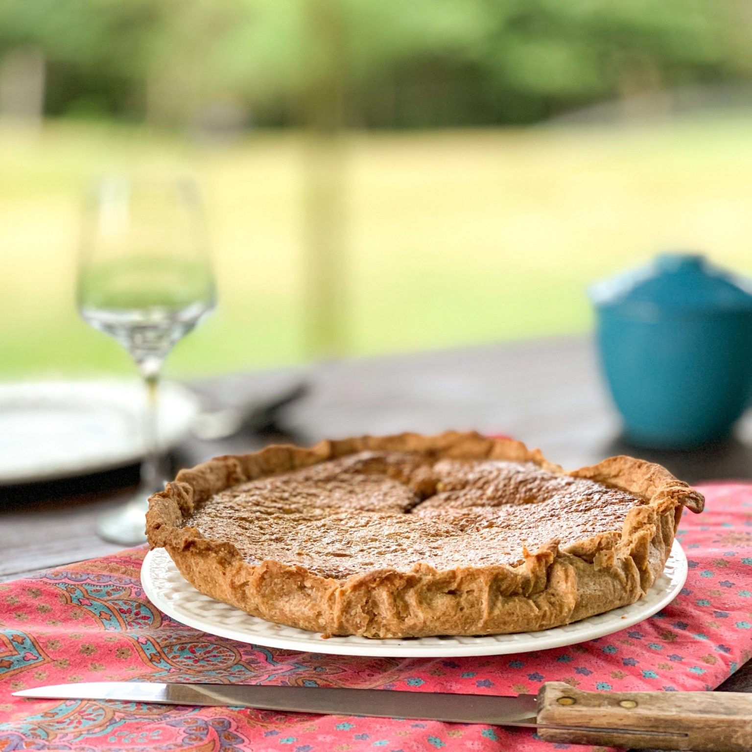 French walnut tart and masking your confusion