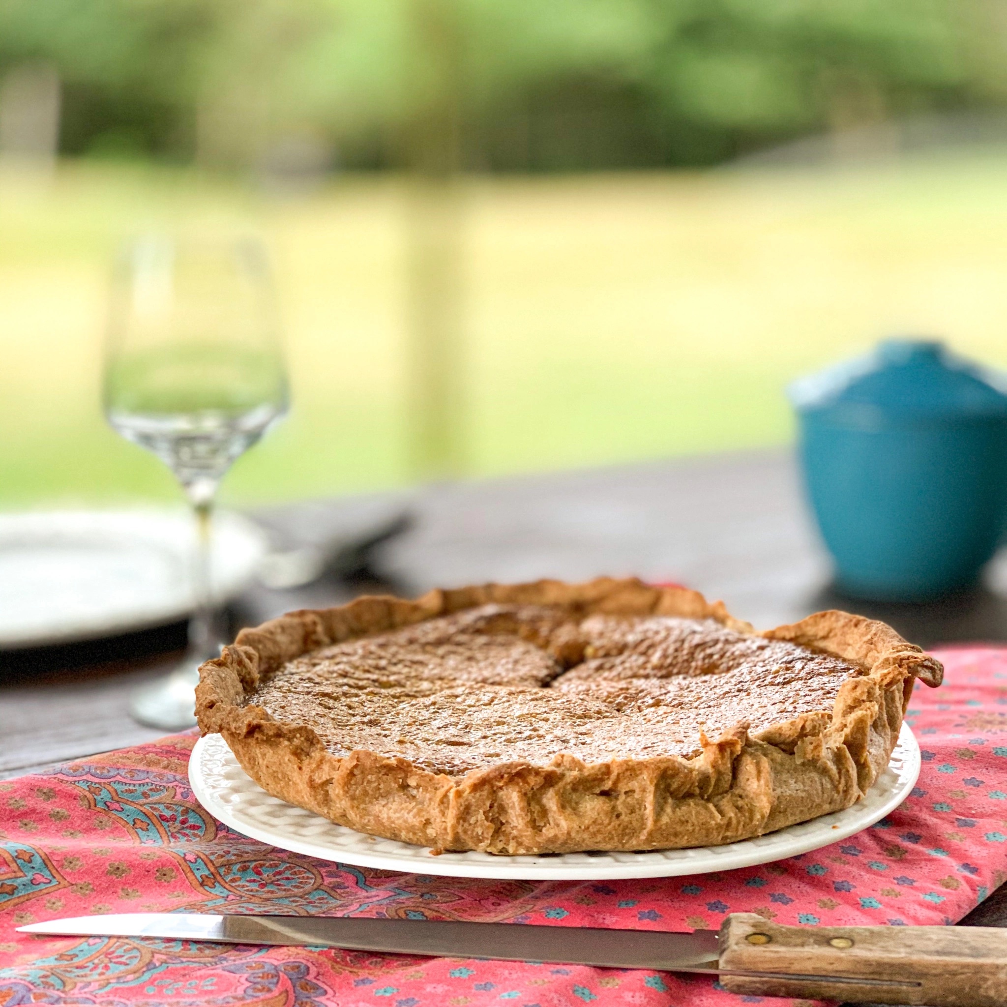 French walnut tart and masking your confusion